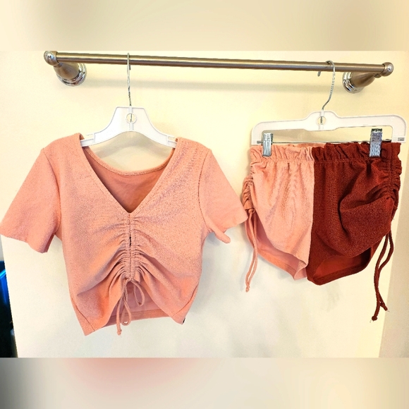 Five Dancewear | Costumes | Five Dance Wear Color Block Ruched Crop Top ...